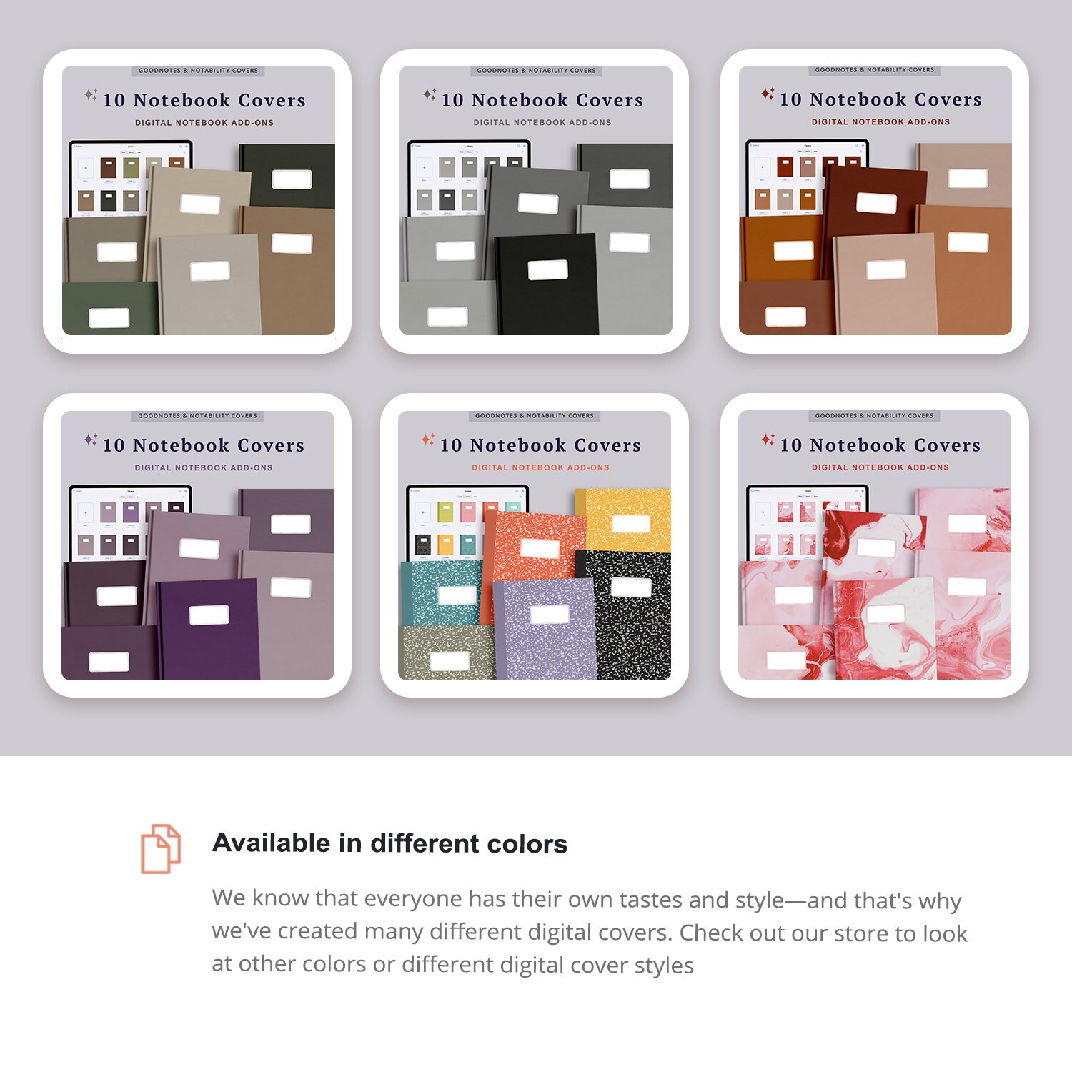 Blue Digital Covers Goodnotes Notebook Minimalist Covers Dreamy Blue ...