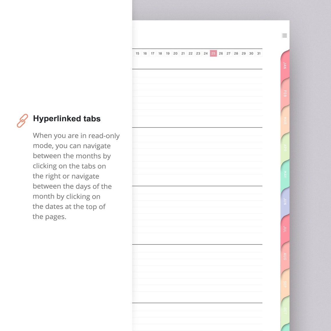 Digital One Line a Day 5 Year Book Daily Journal 365 Day Journal Five ...