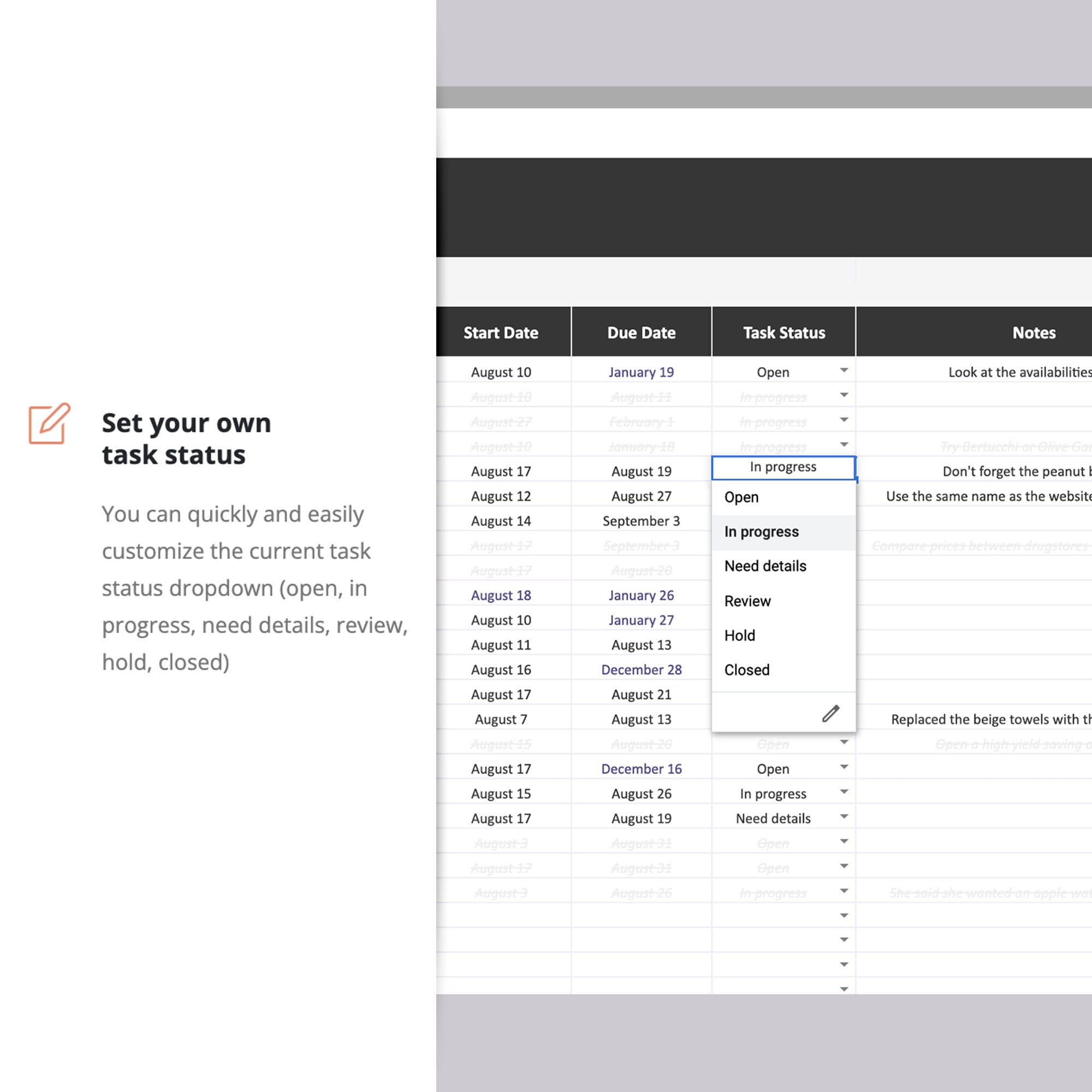 To Do List Tracker Digital Task Planner Spreadsheet Productivity ...