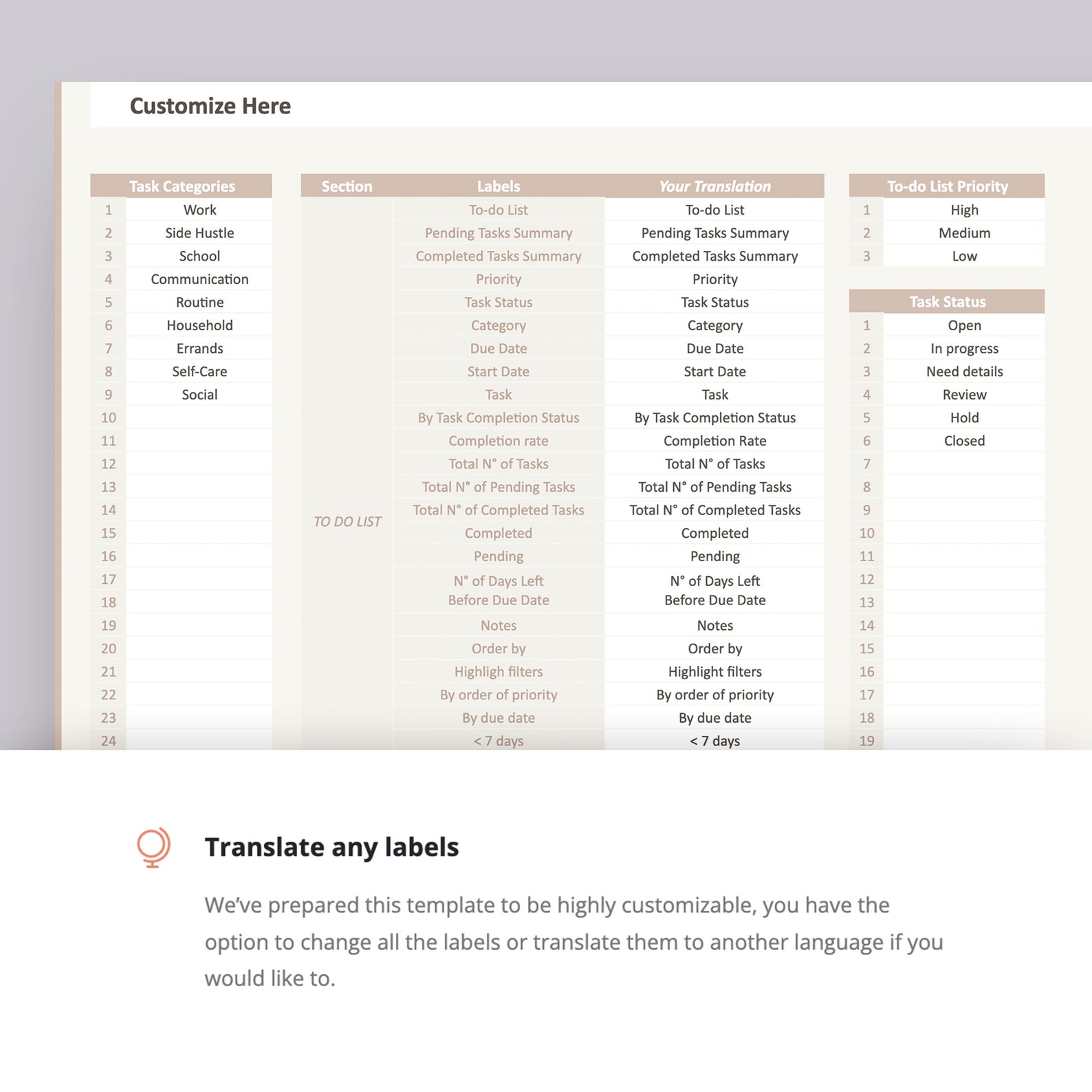 Digital Study Task Tracker School Study Organizer Homework Planner ...