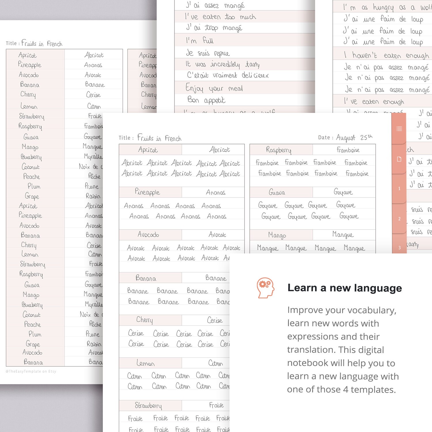 Digital Bujo Notebook Goodnotes Diary Notepad Cornell Journal Student ...