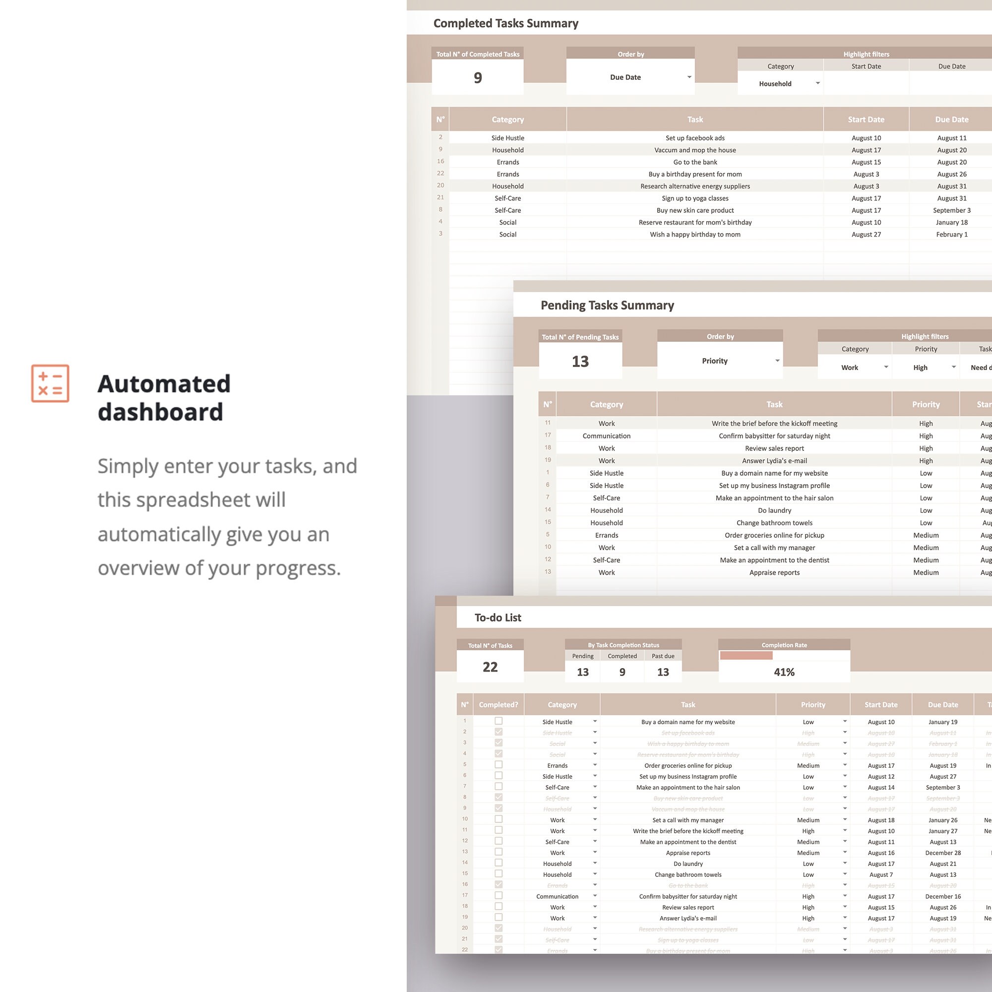 Digital Planner Bundle Google Sheets Spreadsheet Planner iPad Planner ...