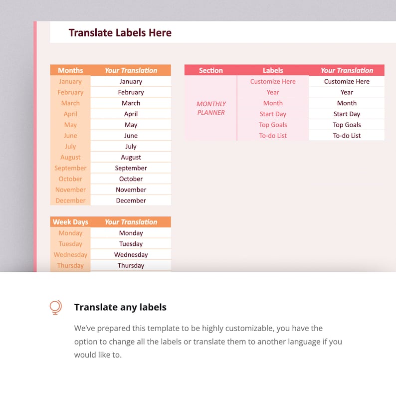 To Do List Spreadsheet Digital to Do List Task Management Productivity ...