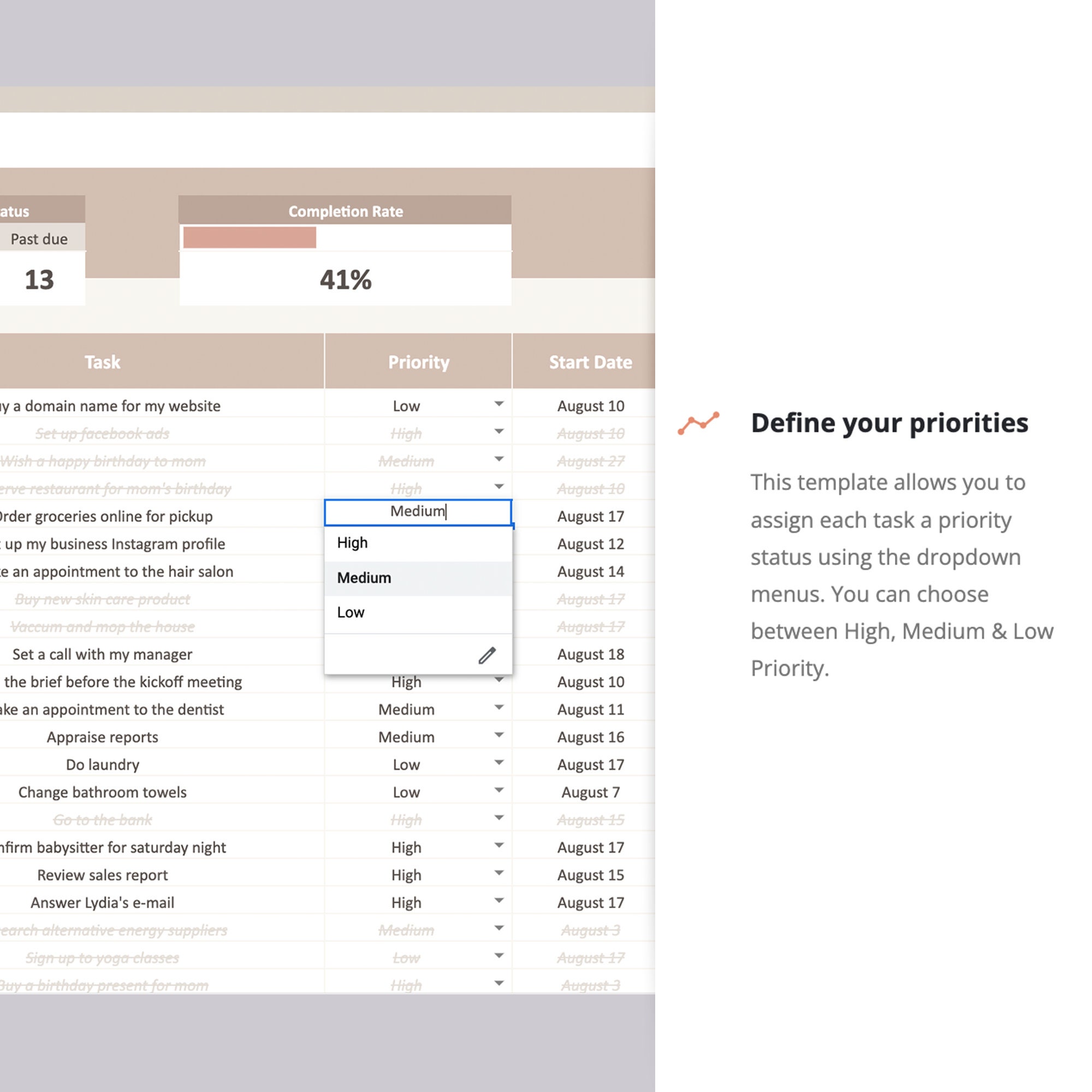 Digital Study Task Tracker School Study Organizer Homework Planner ...