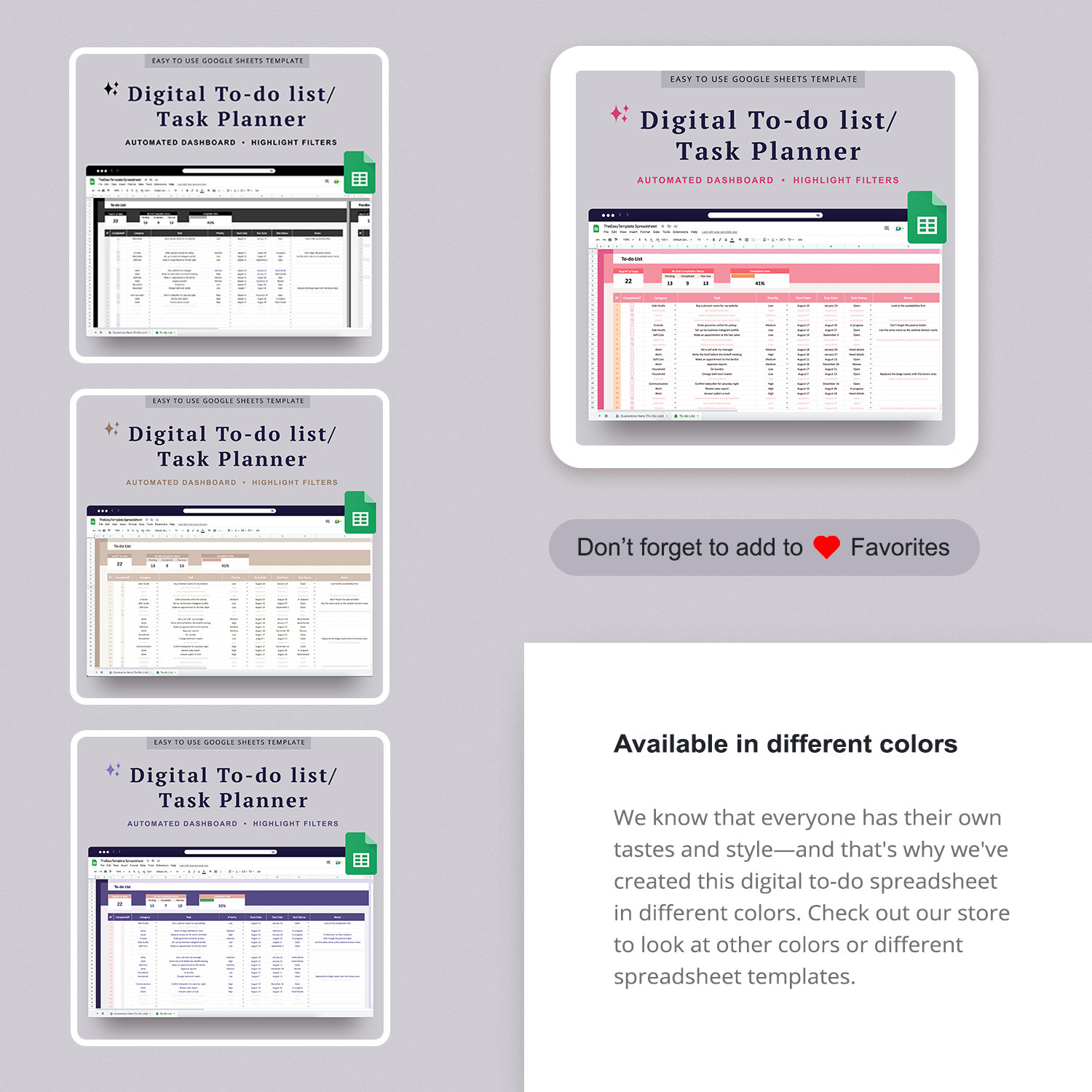Student Planner Checklist Homework Tracker Assignment Spreadsheet Study ...