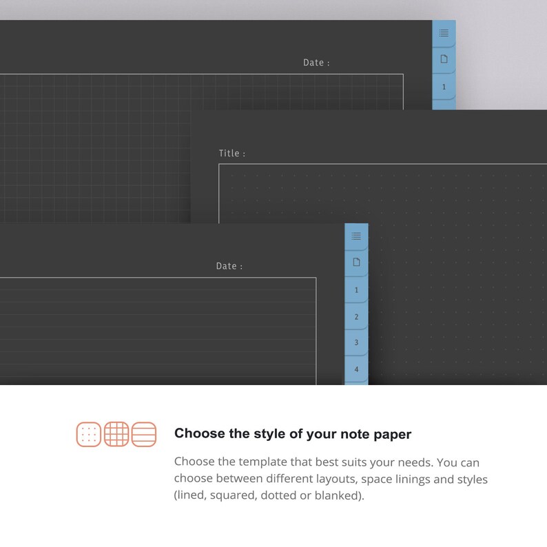 Digital Note Taking Planner Goodnotes Template Digital Notes - Etsy
