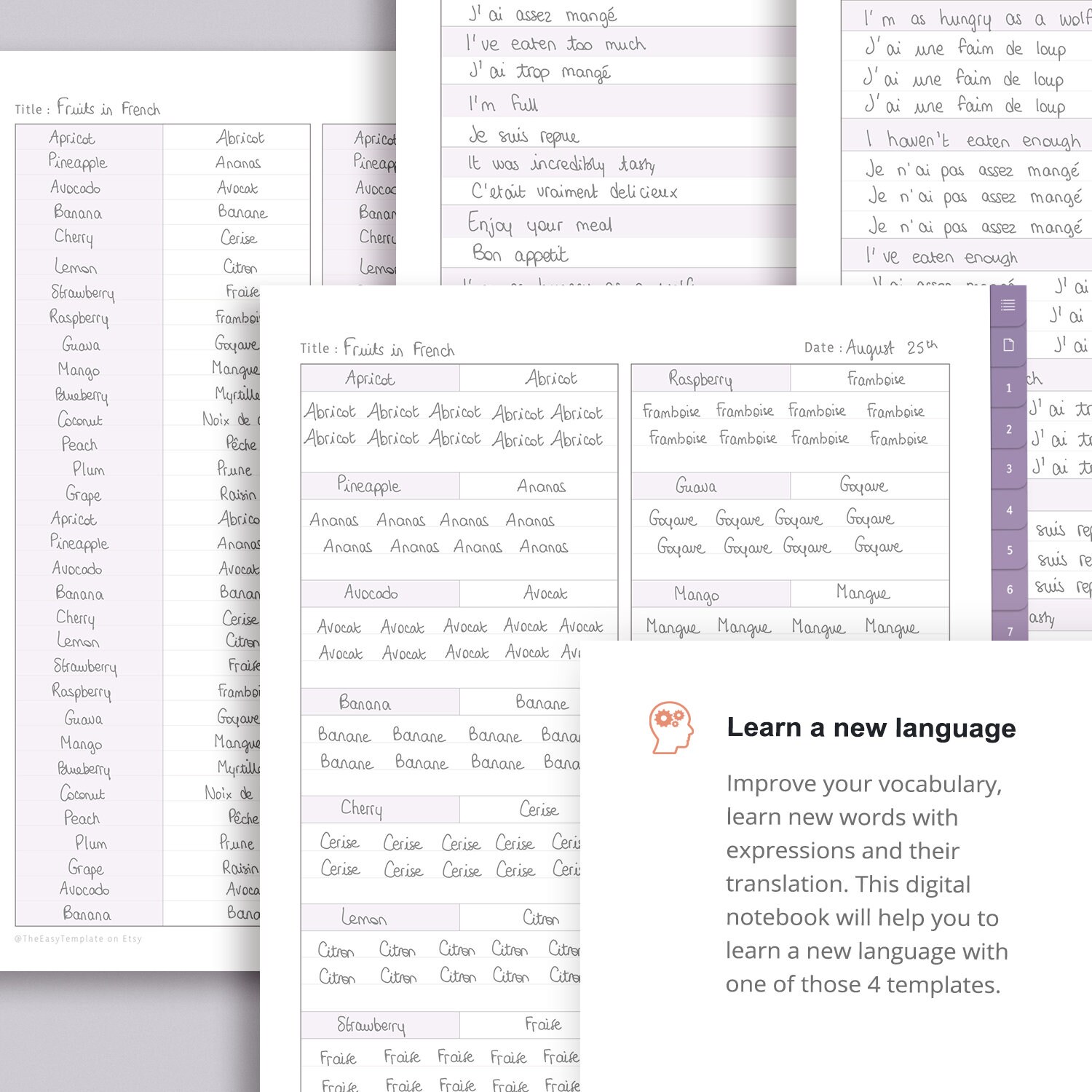 Digital Bullet Journal College Notebook Digital Note Taking iPad Diary ...