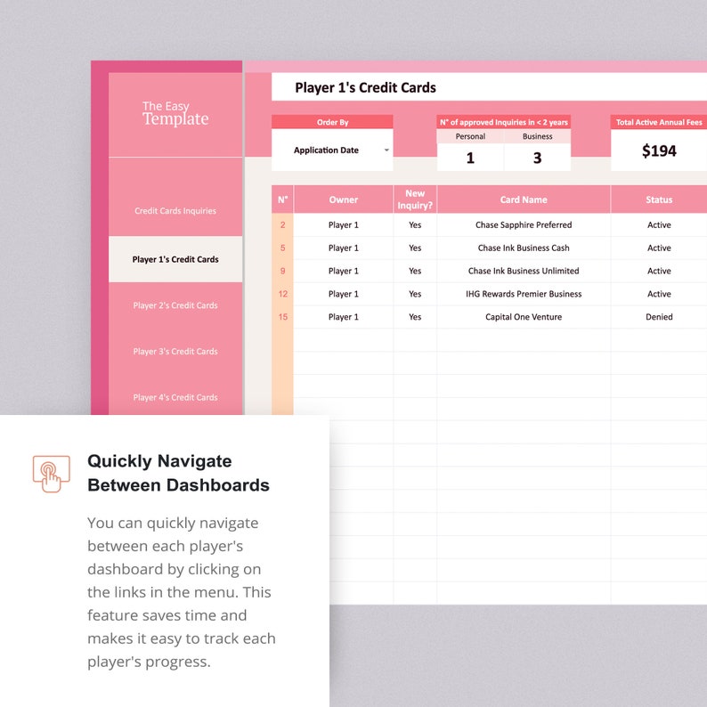 Credit Card Information Tracker Google Sheets Annual Fee, Sign up ...