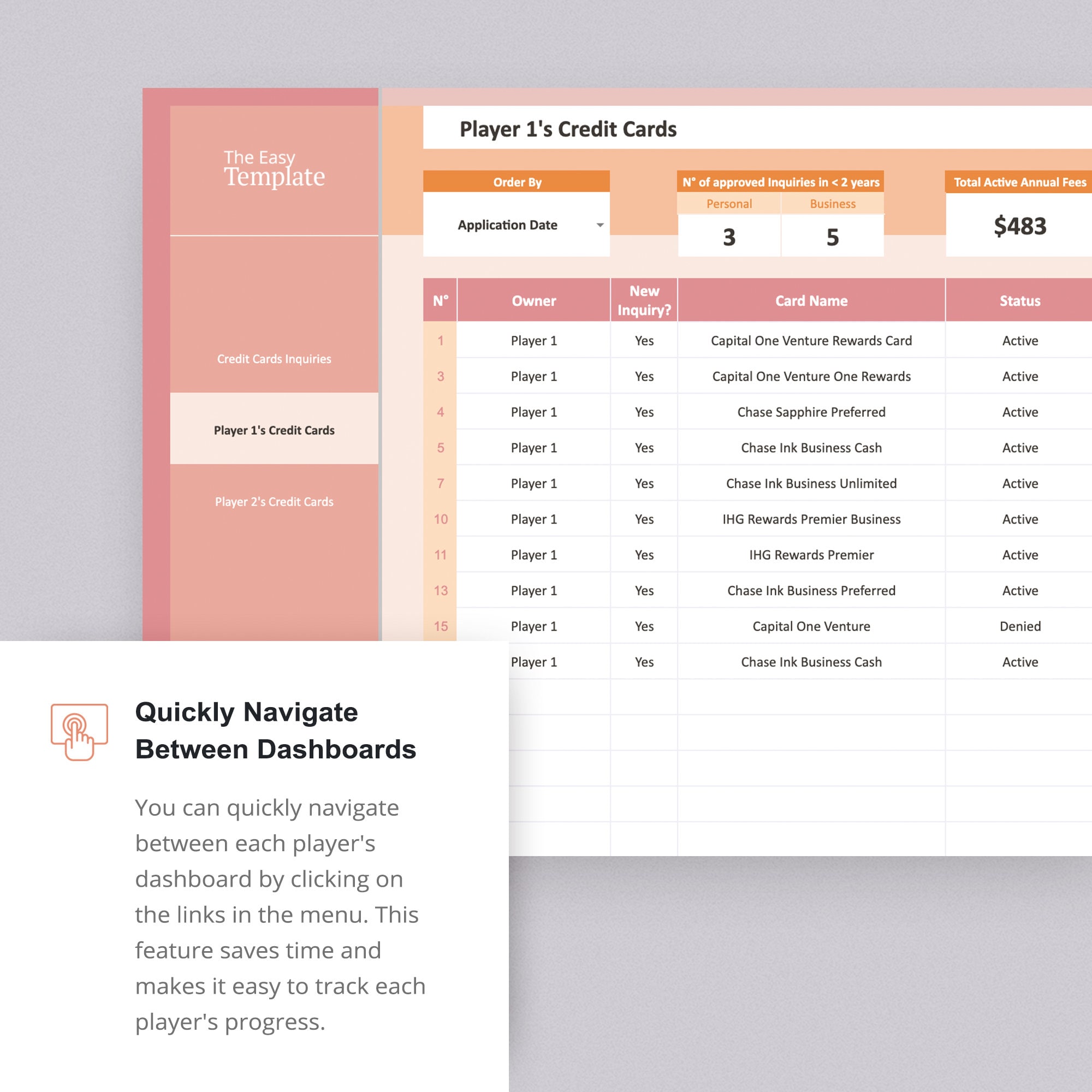 Travel Hacking Spreadsheet Tracker Credit Card Reward Hotel Point ...