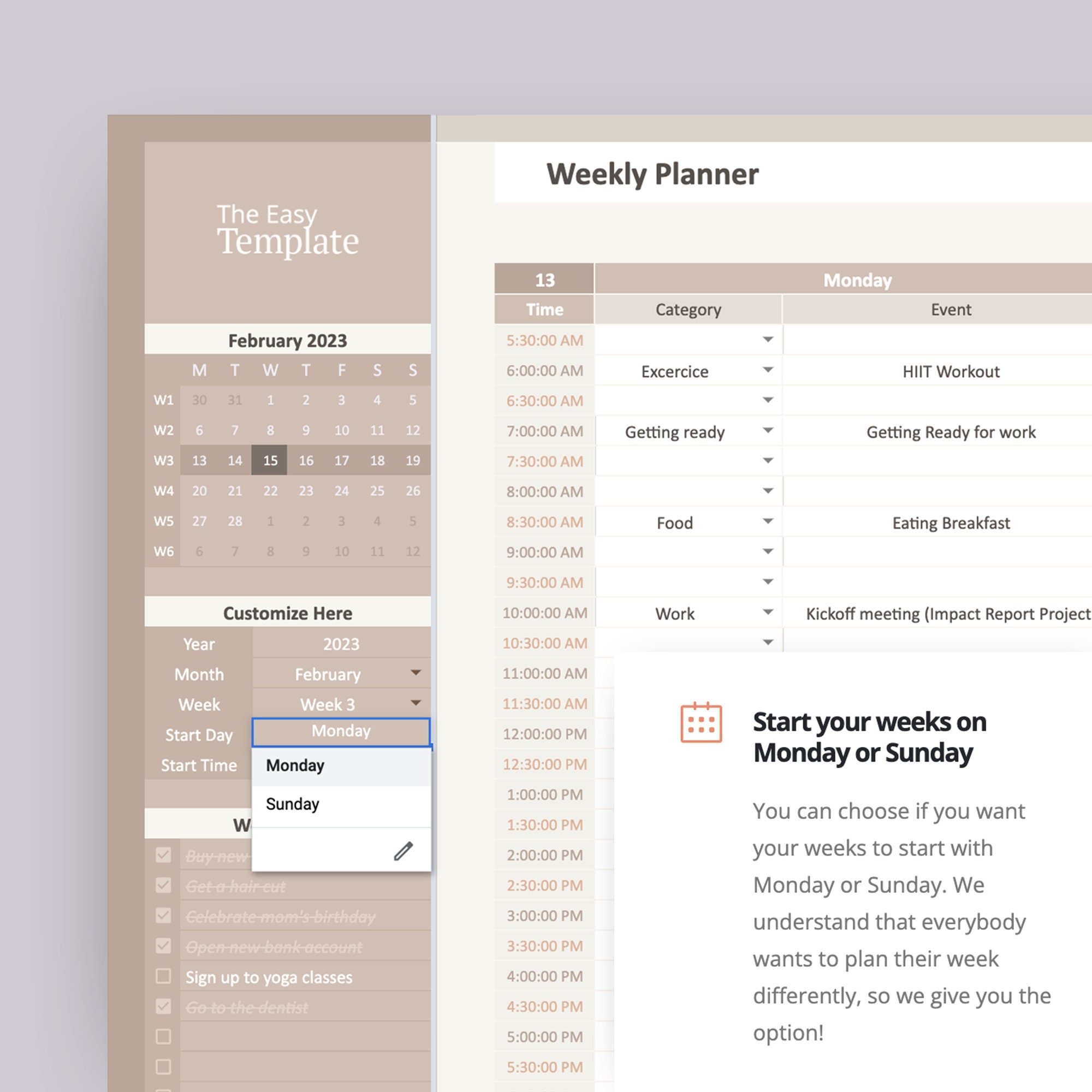 Weekly Work Schedule Spreadsheet Weekly Sheet Scheduling Sheet Daily ...