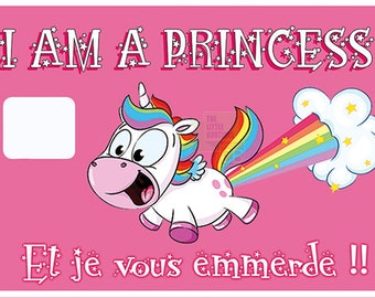 Princess Credit Card - Etsy