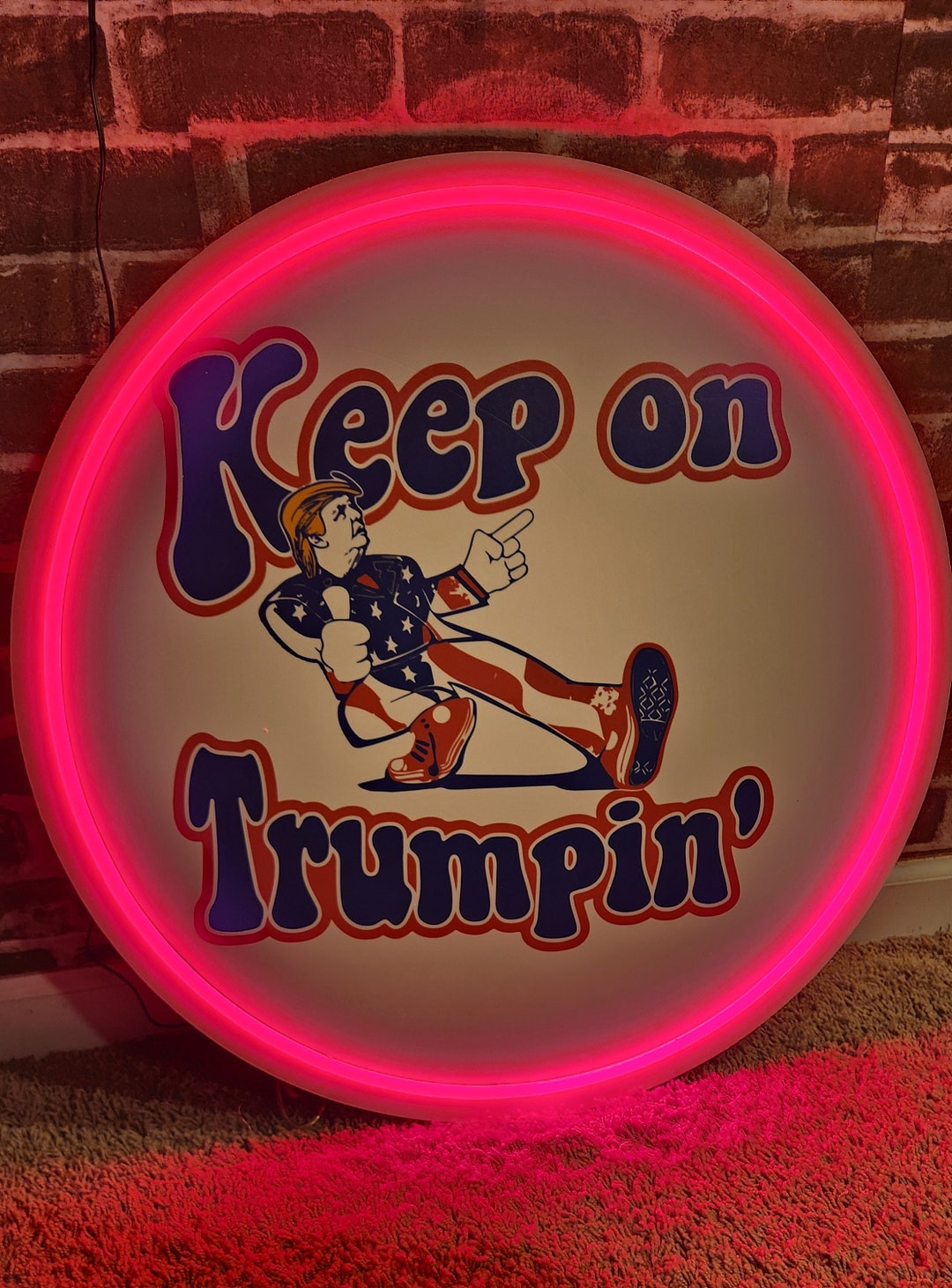 Keep on Trumpin LED "neon" Sign - Etsy