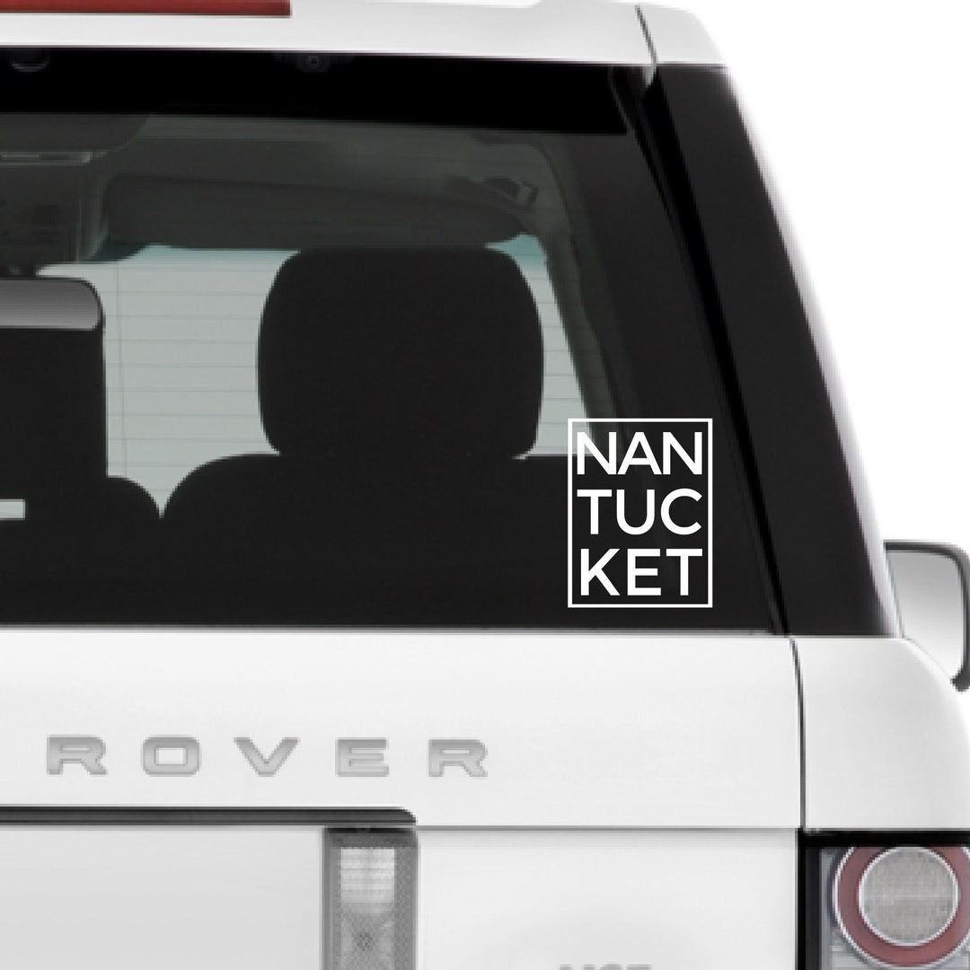 Nantucket Massachusetts Sticker, Nantucket Sticker, ACK, Vinyl Car ...