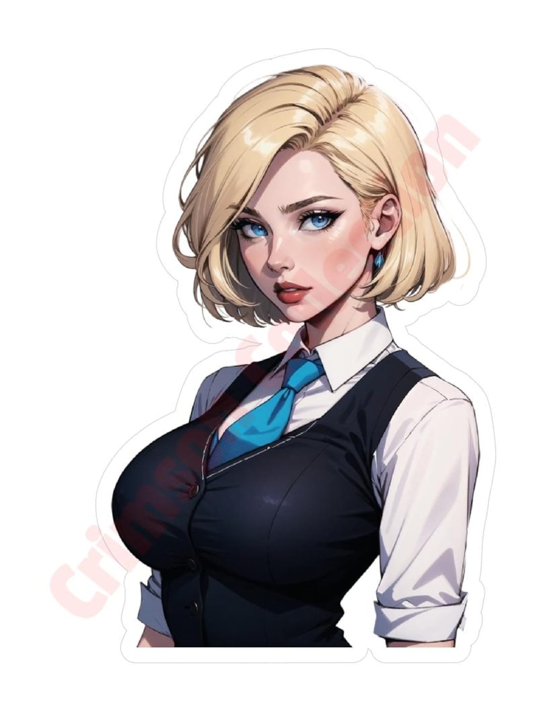 Spiderverse Gwen Stacy NSFW Sexy Ecchi Waifu Vinyl Anime Stickers ...