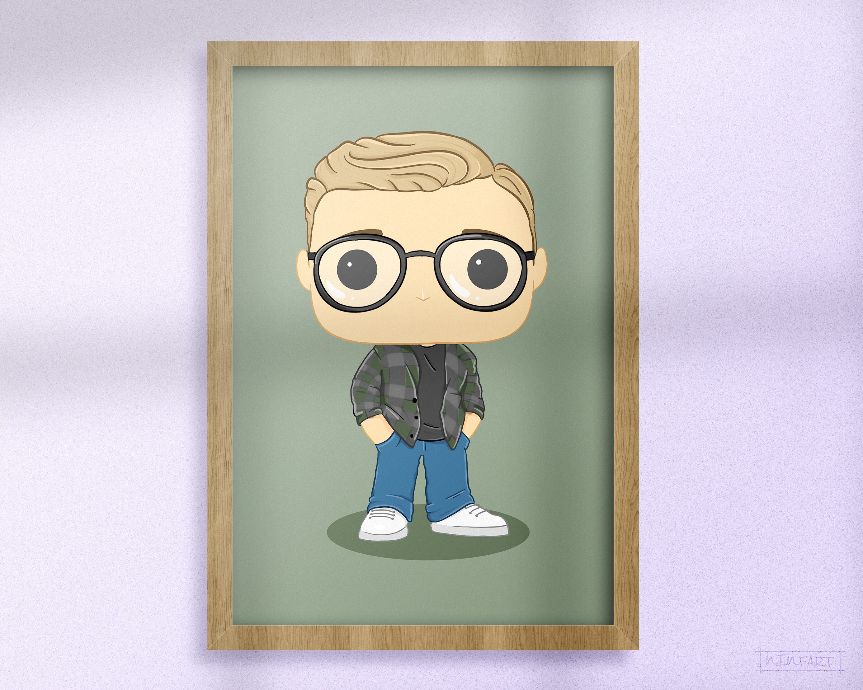 Custom Funko Pop Illustration, Funko Pop Drawing, Digital Portrait of ...