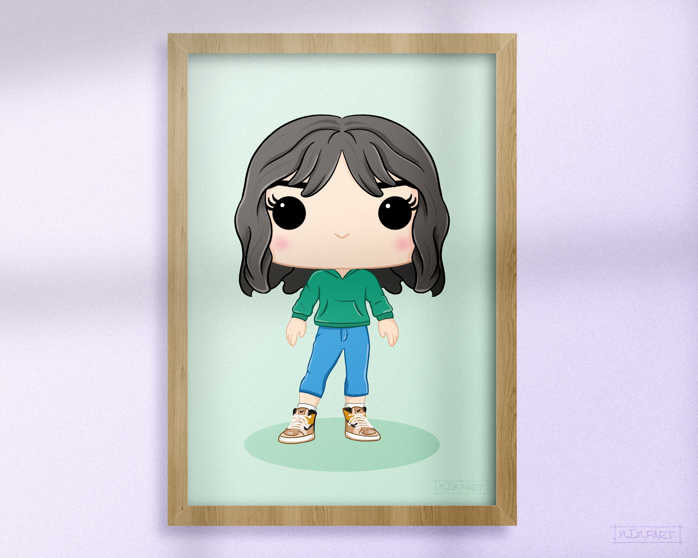 Custom Funko Pop Illustration, Funko Pop Drawing, Digital Portrait of ...