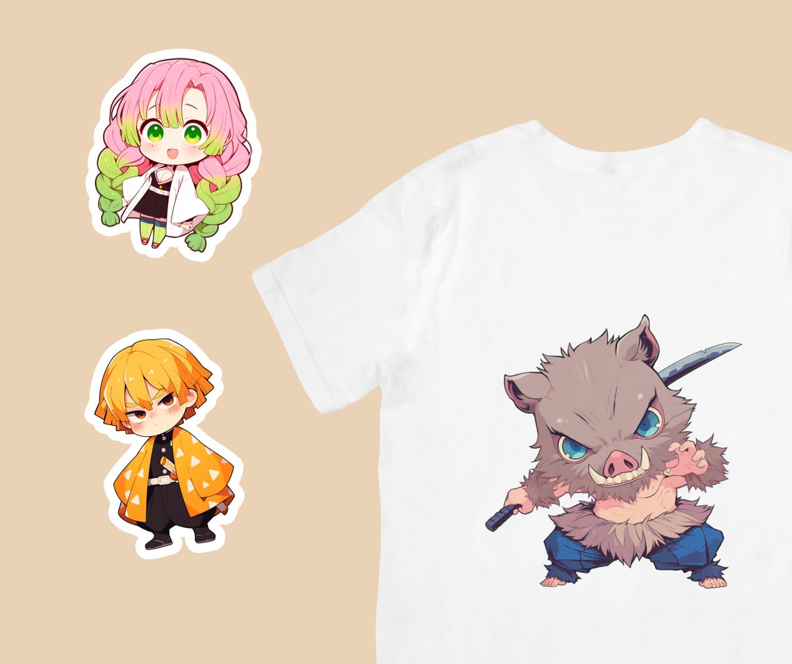 Pack de Stickers Descargables de Anime de Demonio / Arte digital PNG ...