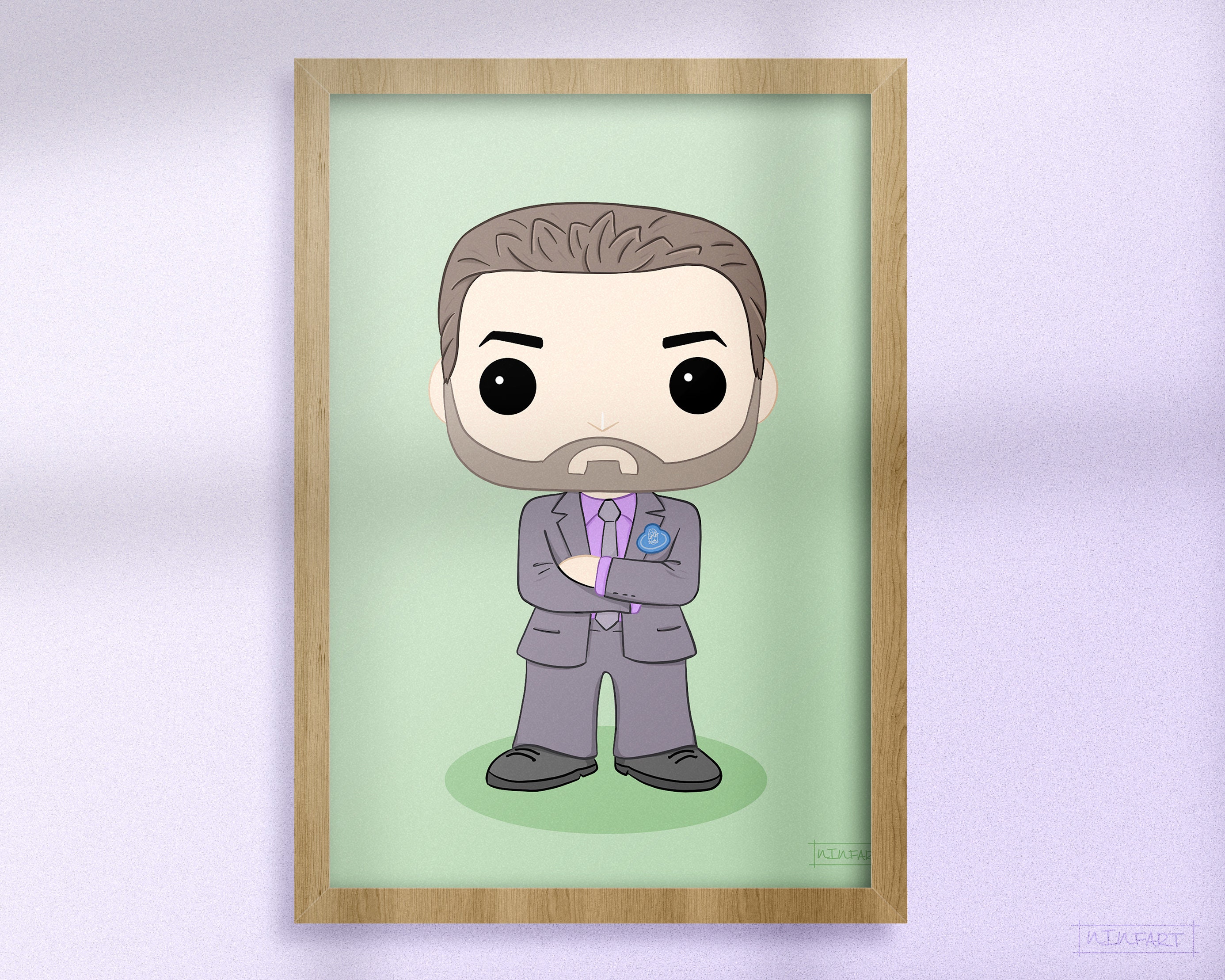 Custom Funko Pop Illustration, Funko Pop Drawing, Digital Portrait of ...