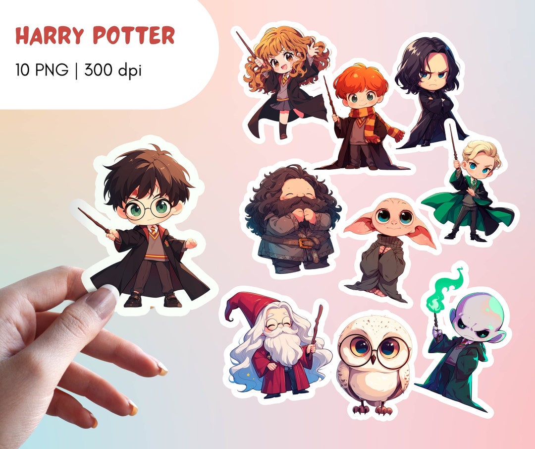 Magicians Downloadable Stickers Pack / Magic School PNG Digital Art ...