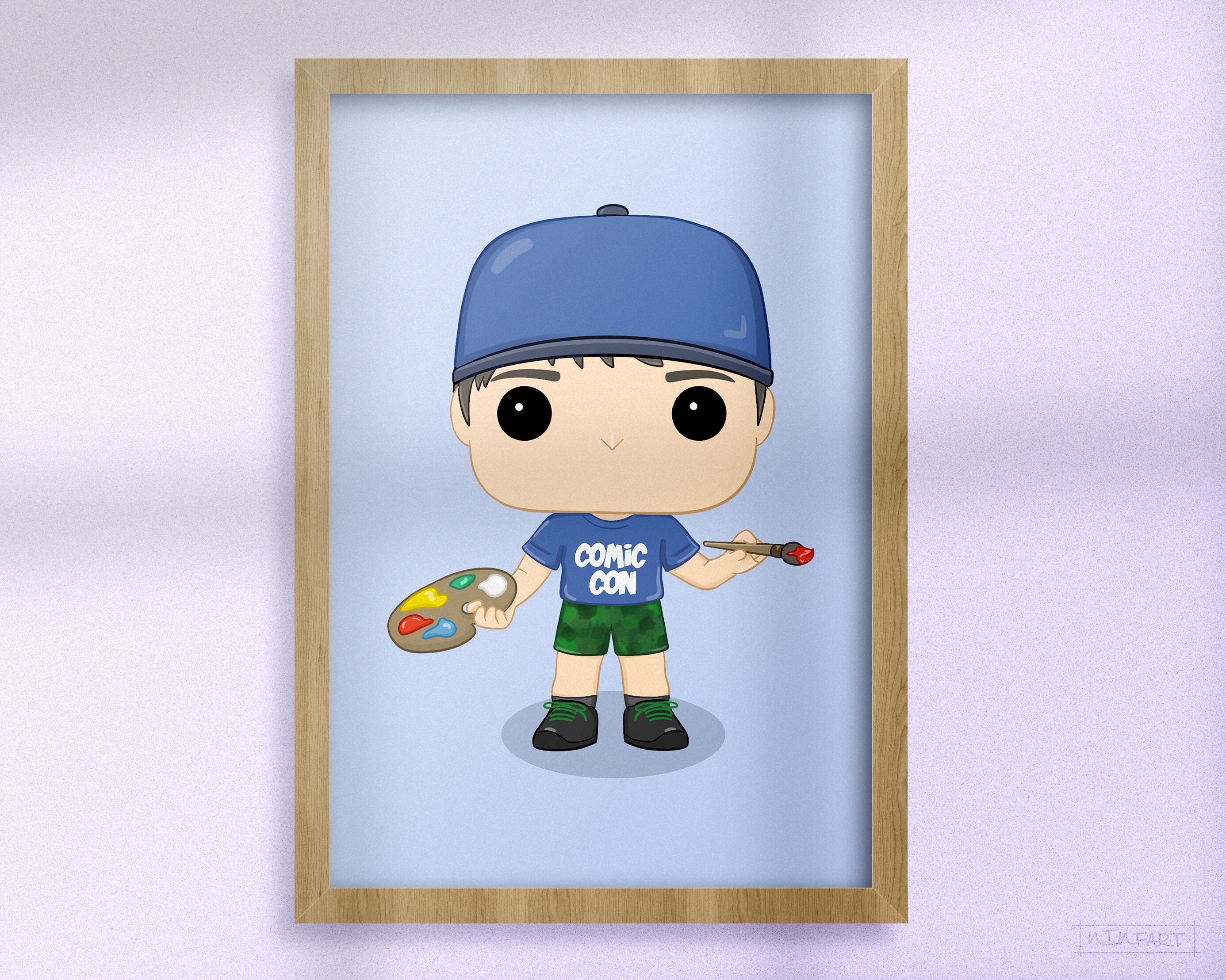 Custom Funko Pop Illustration, Funko Pop Drawing, Digital Portrait of ...