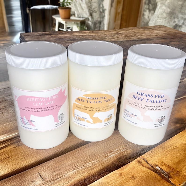 Berkshire Leaf Lard: Dry Rendered Pork Fat, Pasture-fed, Wisconsin ...