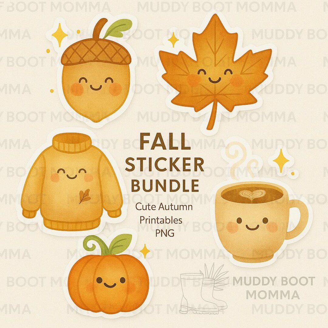 Halloween Stickers – Cute Autumn Printable Sticker Bundle for Planners ...