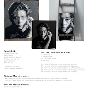 BTS V/taehyung Blanket Pattern - Crochet Graphghan PATTERN ONLY - Etsy