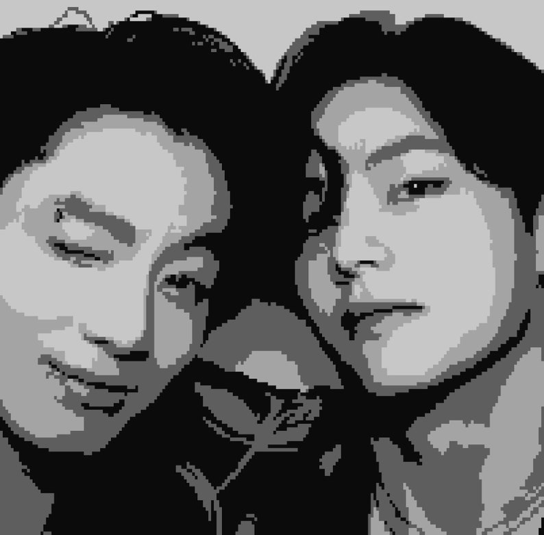 BTS Jungkook X Taehyung V - Crochet Graphghan PATTERN ONLY - Etsy