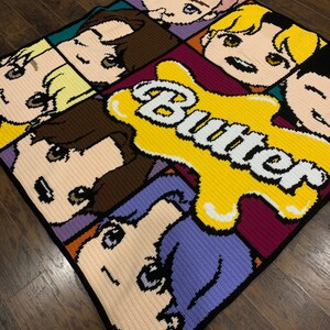 BTS Butter Crochet Blanket Throw - *PATTERN ONLY* - Etsy