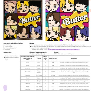 BTS Butter Crochet Blanket Throw - *PATTERN ONLY* - Etsy