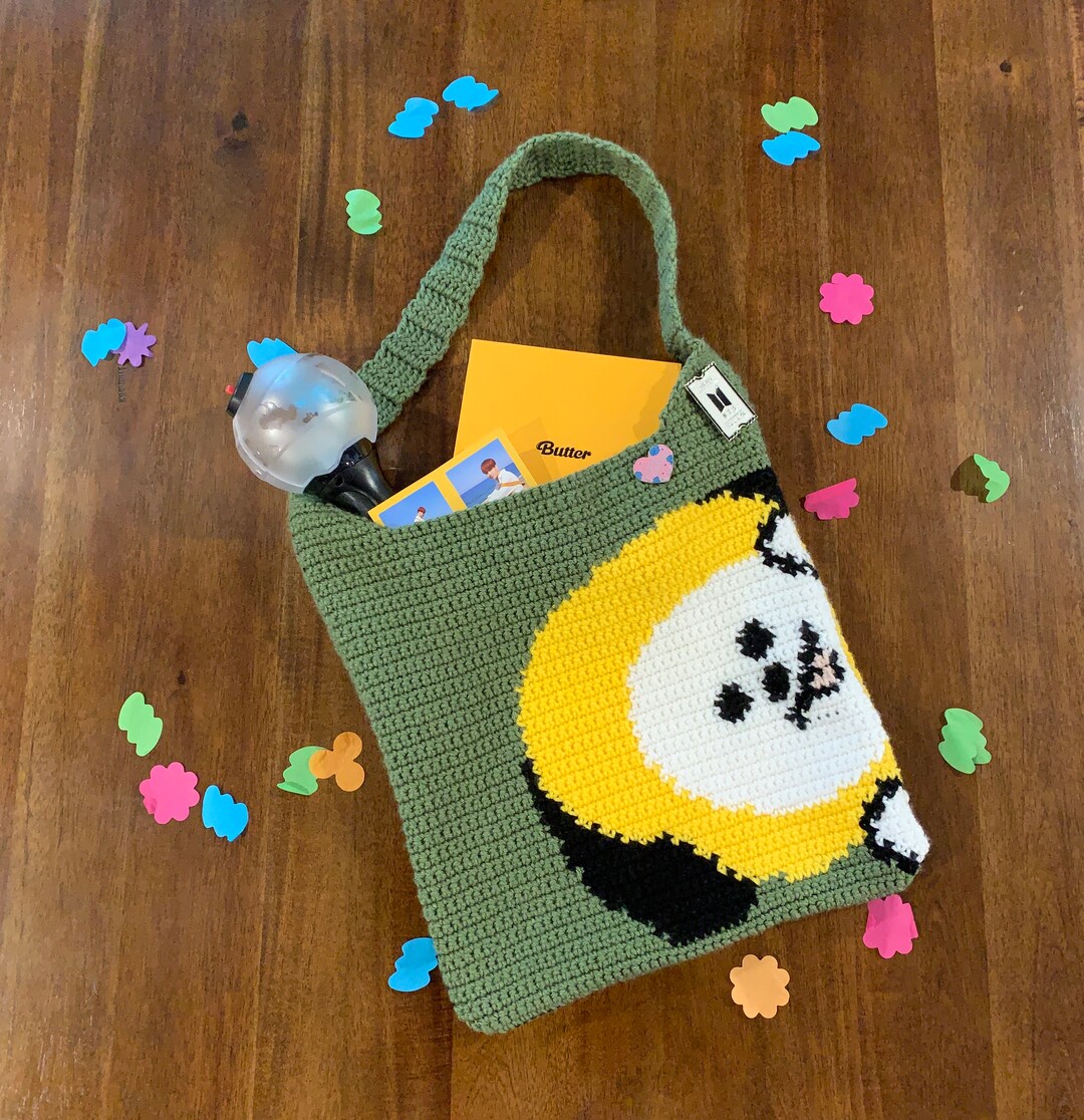 Crochet BTS Chimmy Jimin Tote Bag Pattern Intermediate Level PATTERN ...