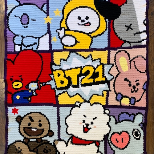 BTS V/taehyung Blanket Pattern Crochet Graphghan PATTERN - Etsy
