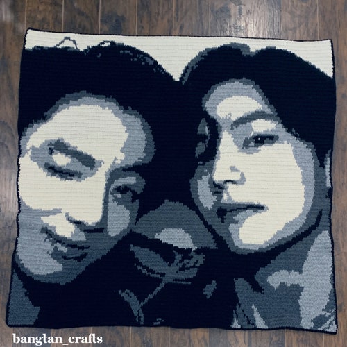 BTS Jungkook X Taehyung V Crochet Graphghan PATTERN ONLY - Etsy