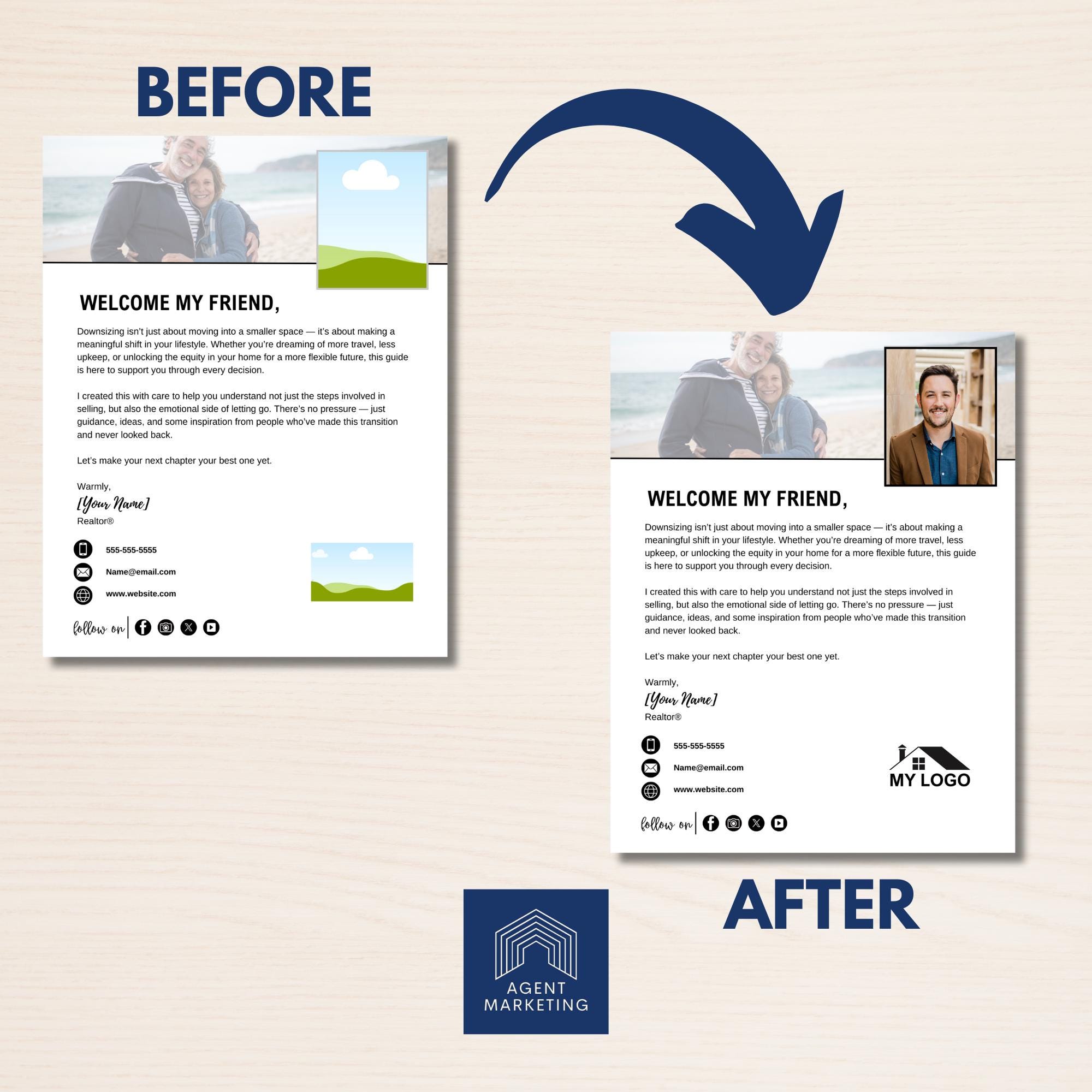 Real Estate Ultimate Guide to Downsizing for Seniors (canva Template 13 ...
