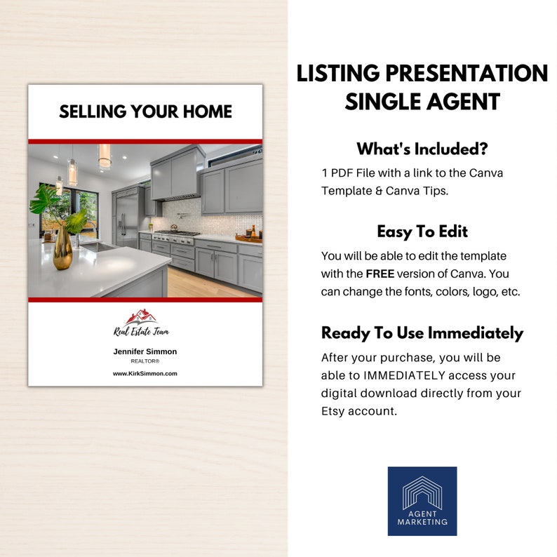 15 Page Real Estate Listing Presentation for Single Agent | Real Estate ...