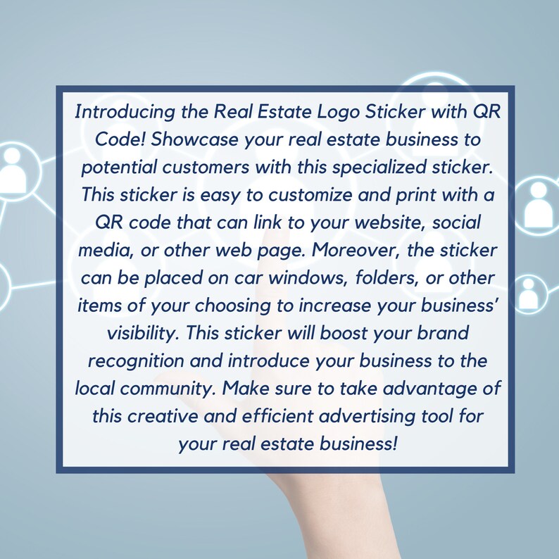 Logo Sticker With QR Code - Etsy