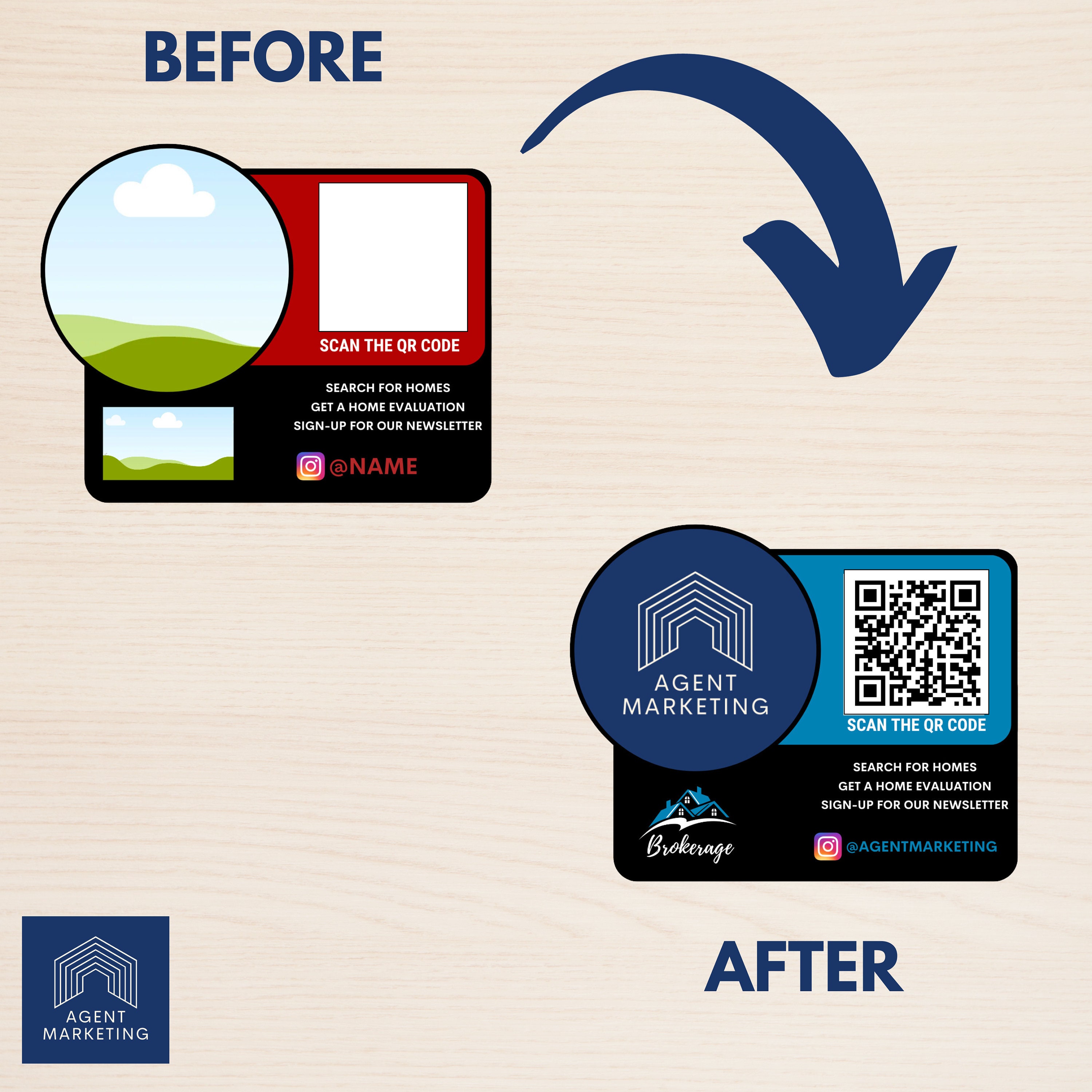 Logo Sticker With QR Code - Etsy