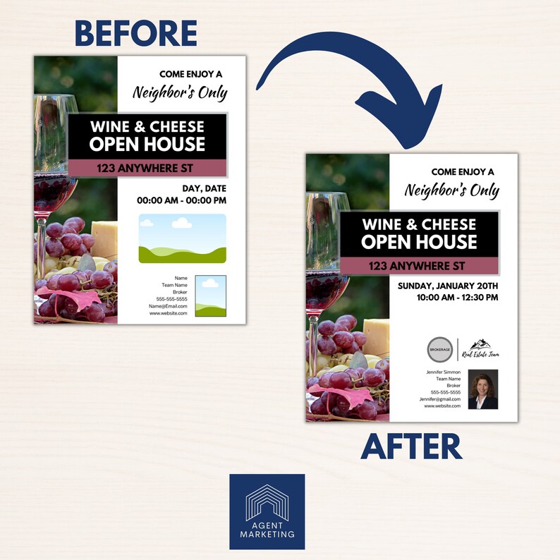 Neighbors Only Open House Flyers - Etsy Ireland