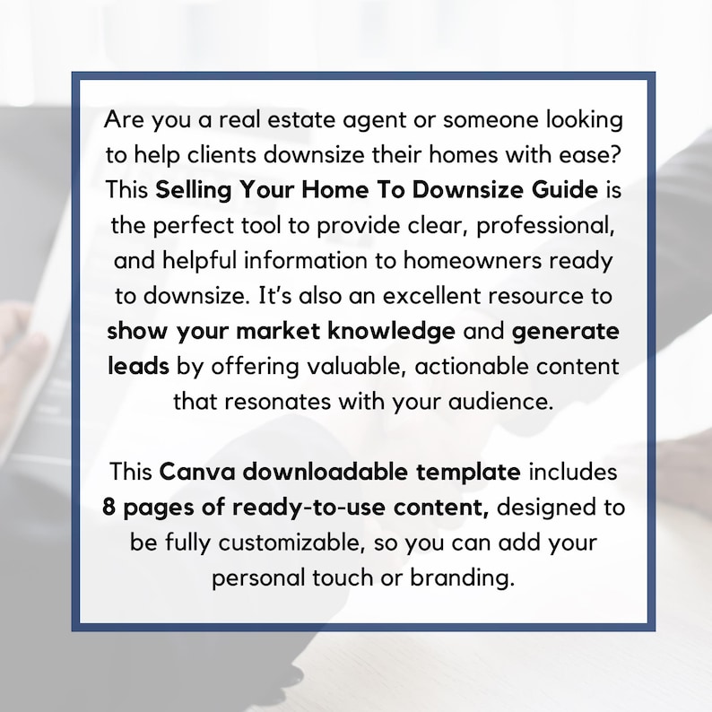 Real Estate Downsizing Guide (canva Template 8-pages) - Etsy