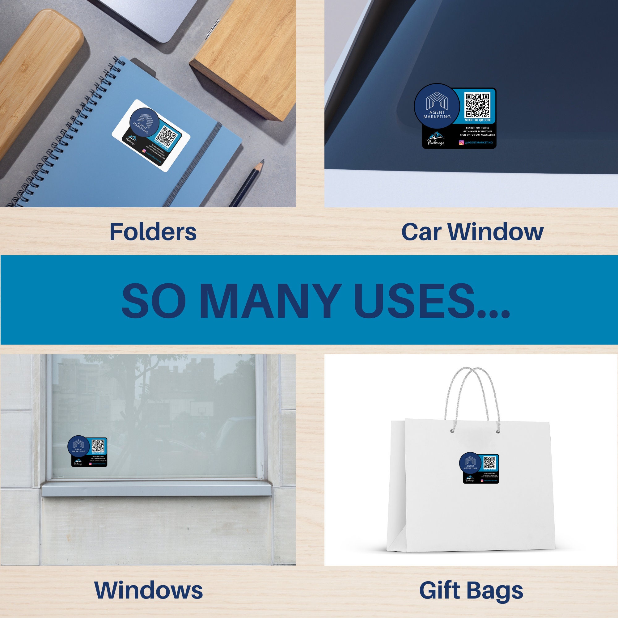 Logo Sticker With QR Code - Etsy