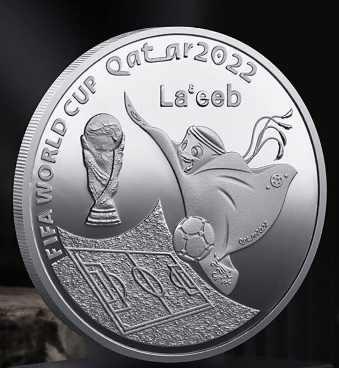 Qatar Football 2022 World Cup Soccer Coin With Cover - Etsy