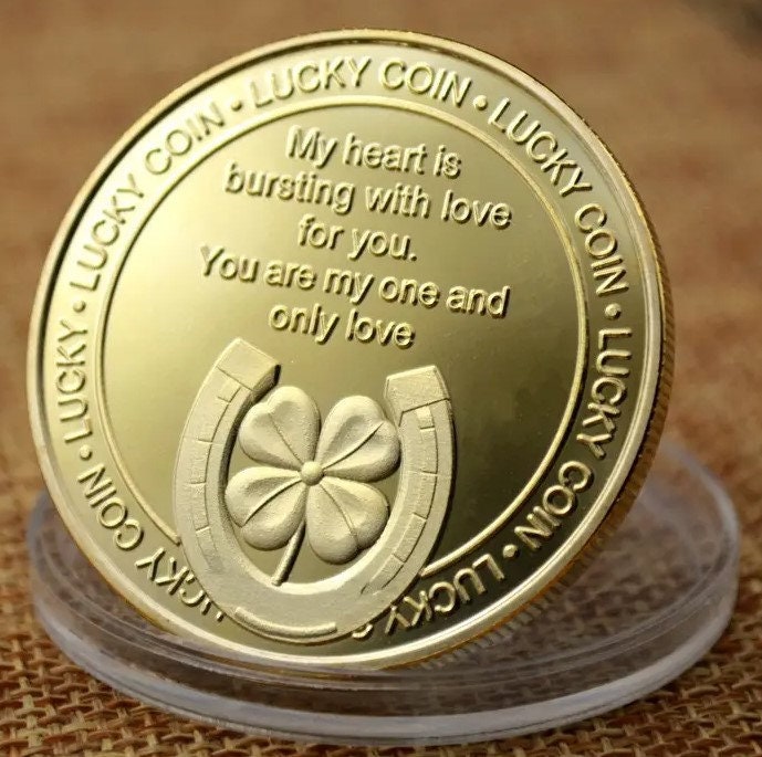 I Love You Lucky Coin - Etsy