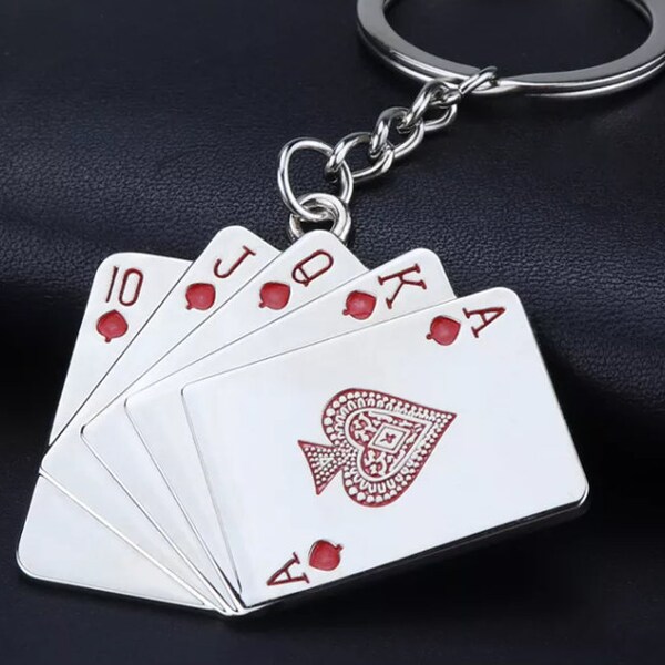 Poker Chip Keychain - Etsy