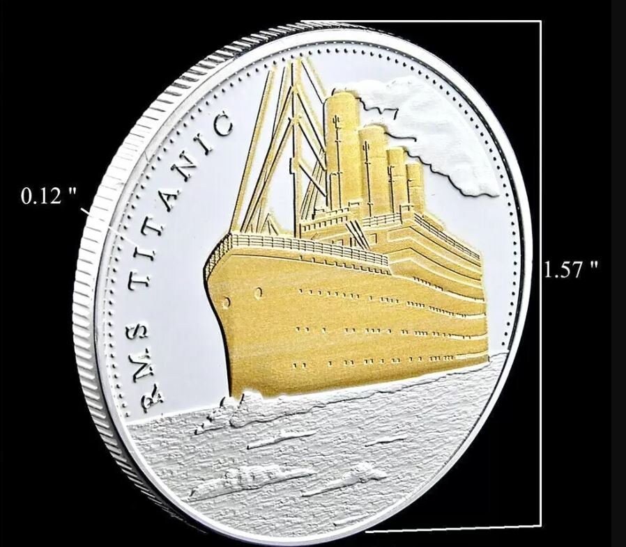 RMS Titanic Silver Coin - Etsy Canada