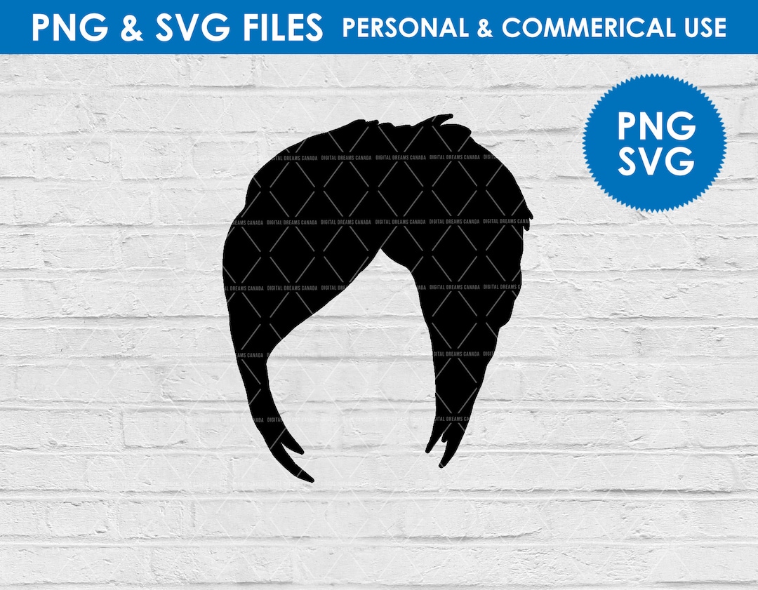 Frisur Karen Frisur Silhouette SVG PNG Clipart / digitaler Download ...