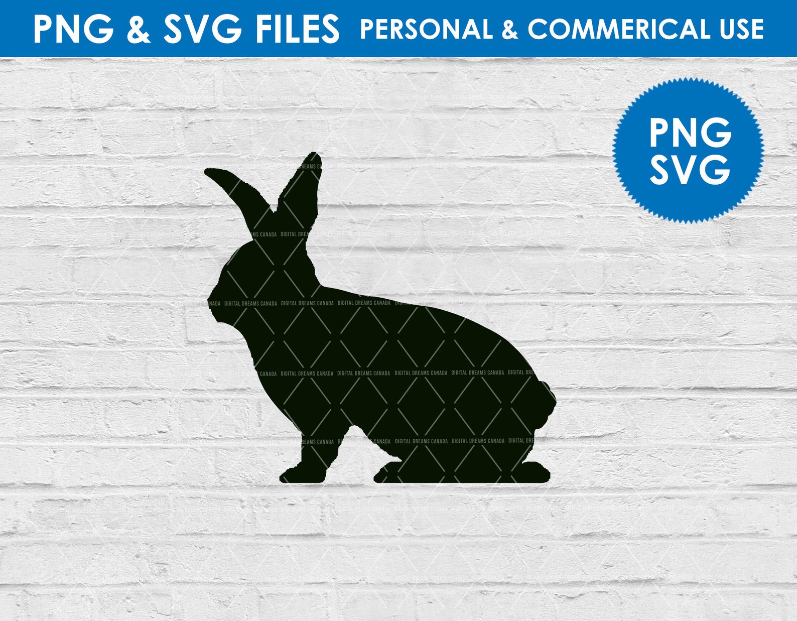 Easter Bunny Rabbit Silhouette Svg/ Silhouette / Easter Bunny / Bunny ...