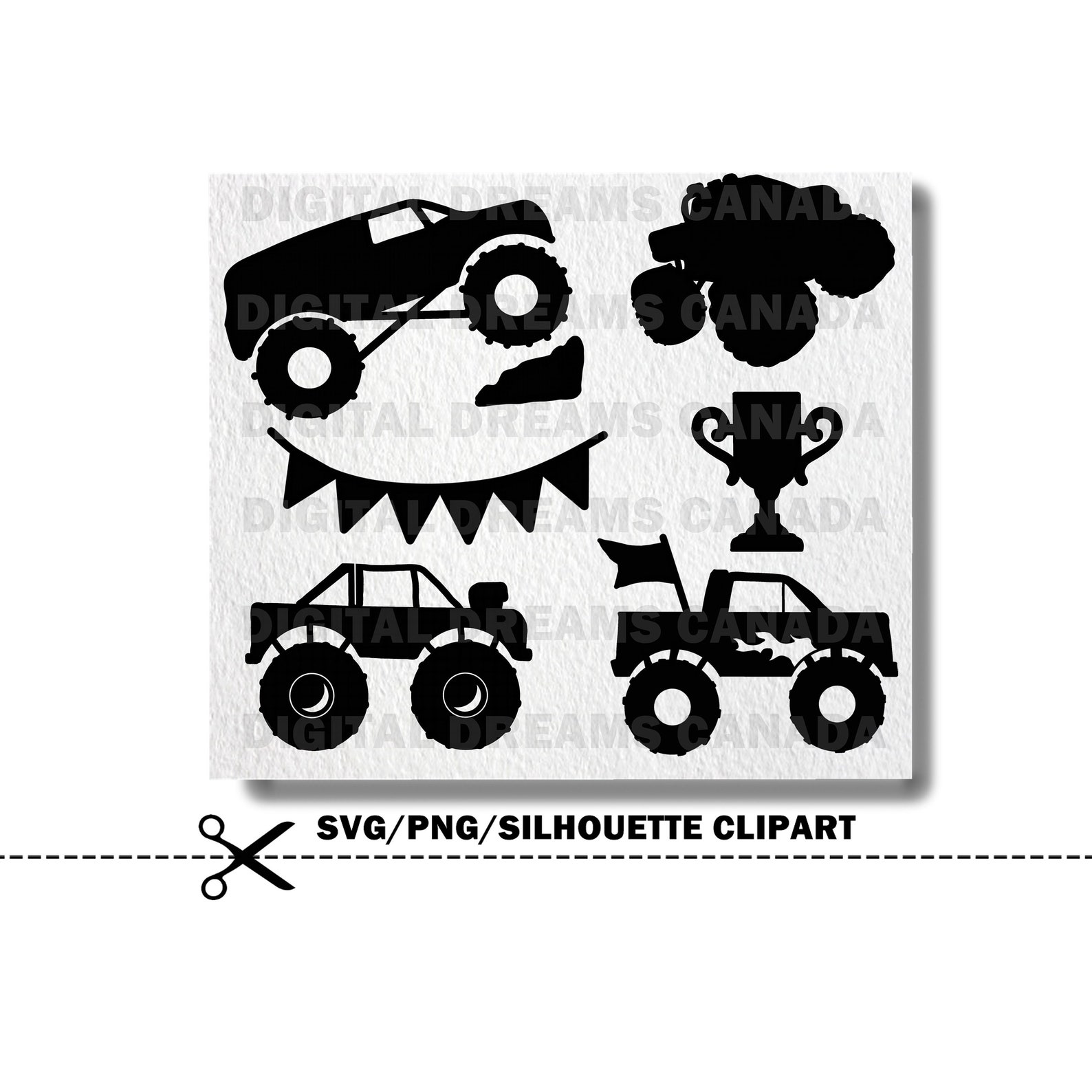 Monster Truck Svg / Monster Truck Cut File / Digital Download - Etsy