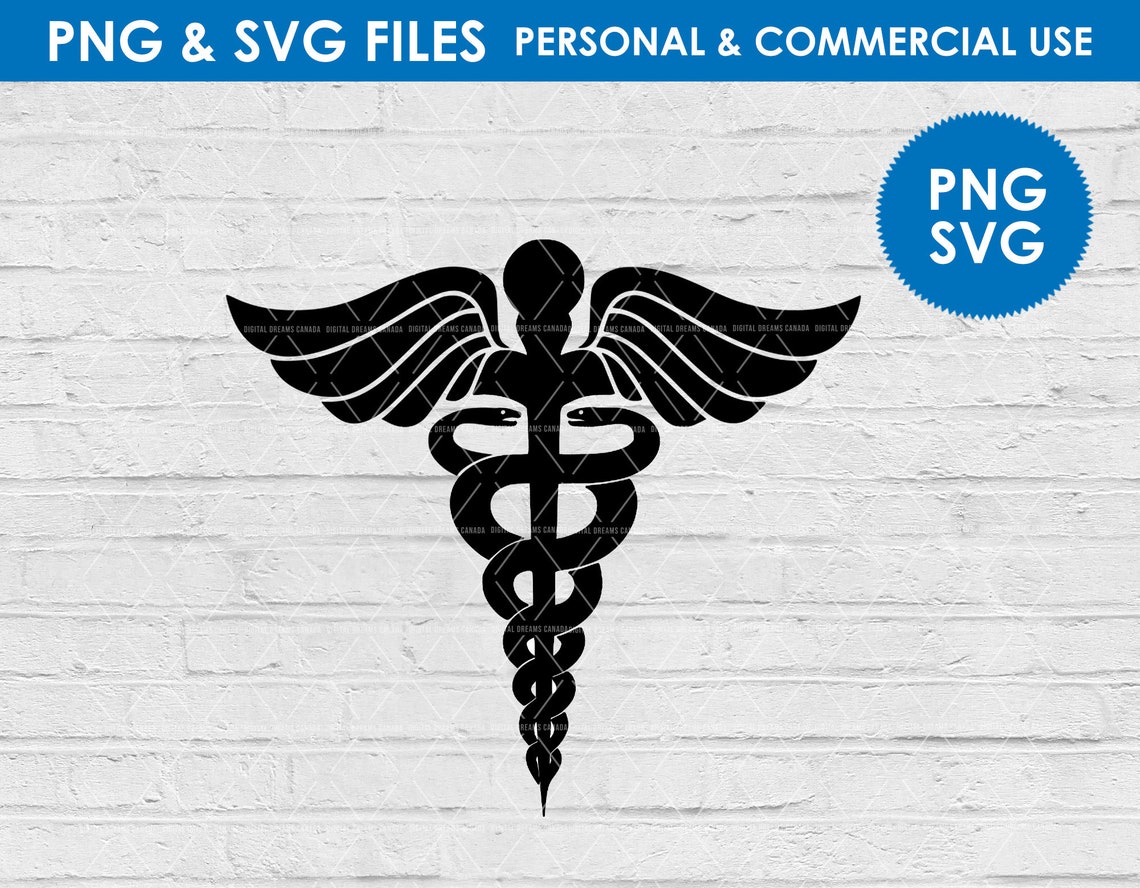 Medical Symbol Silhouette SVG / Caduceus Svg / MD Svg / Medical Doctor ...