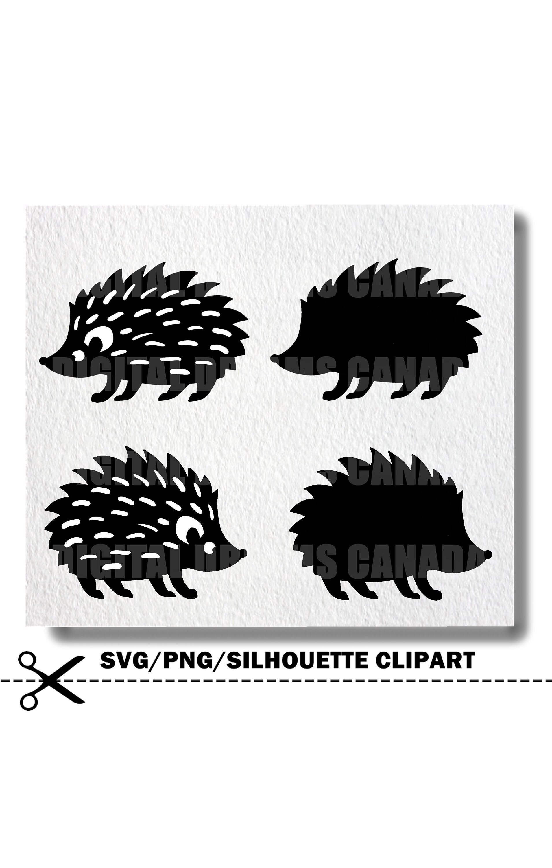 Hedgehog Silhouette Svg / Hedgehog Clipart / Hedgehog Cut - Etsy