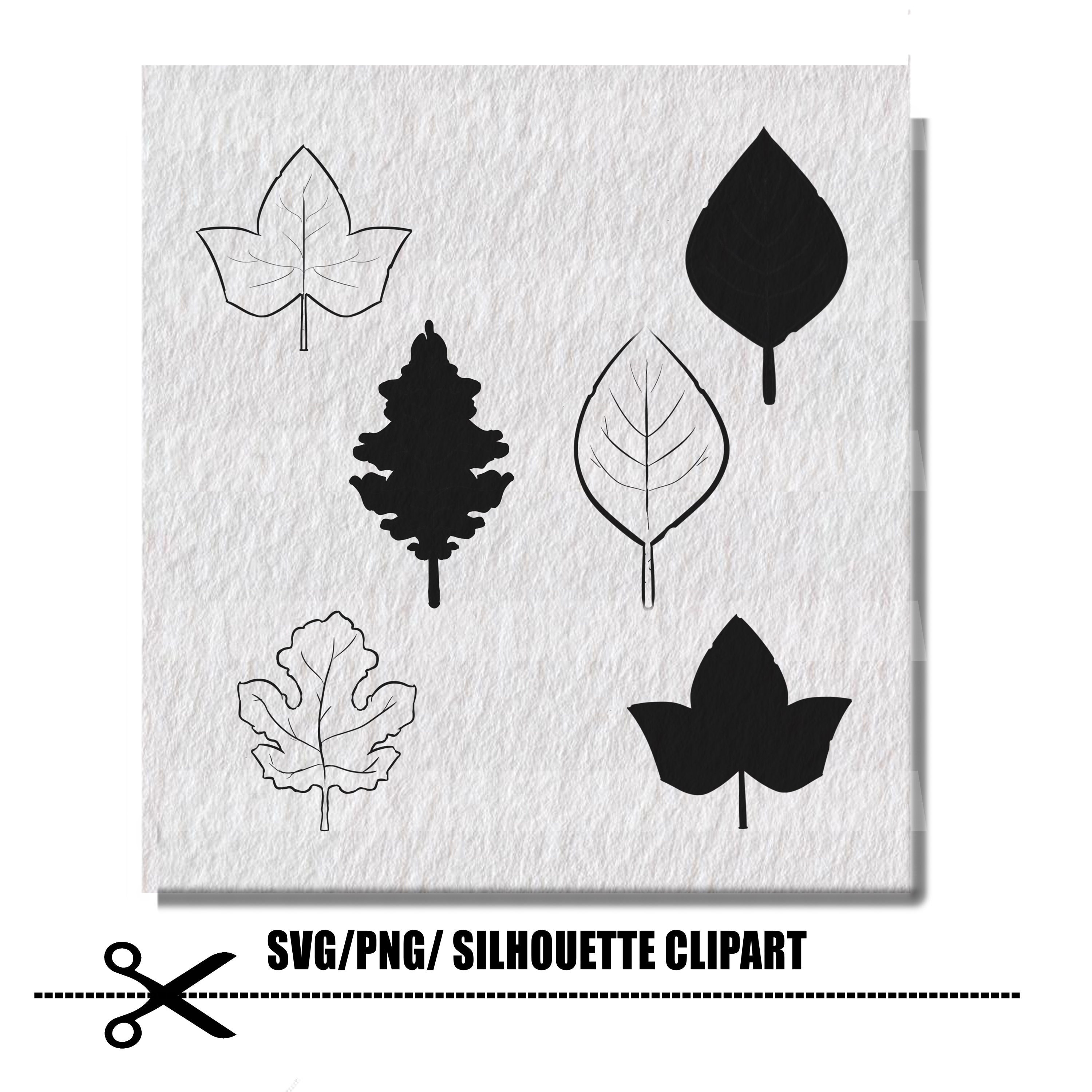Leaf Silhouette SVG / Leaves Clipart / Fall SVG PNG / Autumn Leaves ...